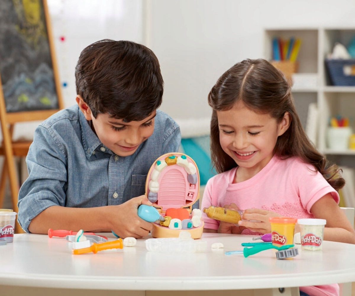 Детска играчка Play Doh пластелин - Игрален комплект: зъболекар | КОМСЕД