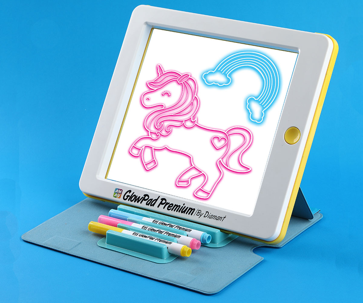 Детска Светеща дъска за рисуване Premium Glow Pad | КОМСЕД