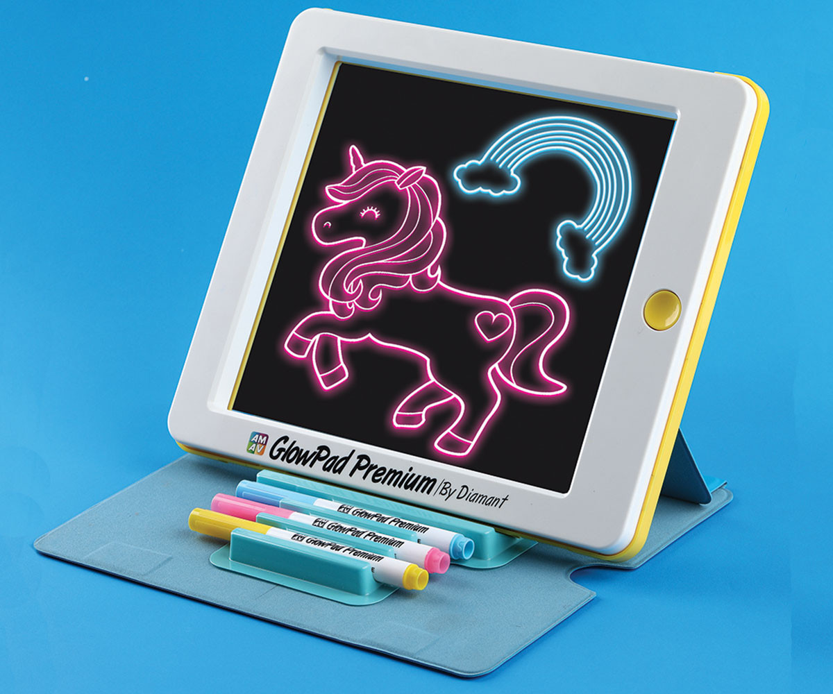 Детска Светеща дъска за рисуване Premium Glow Pad | КОМСЕД