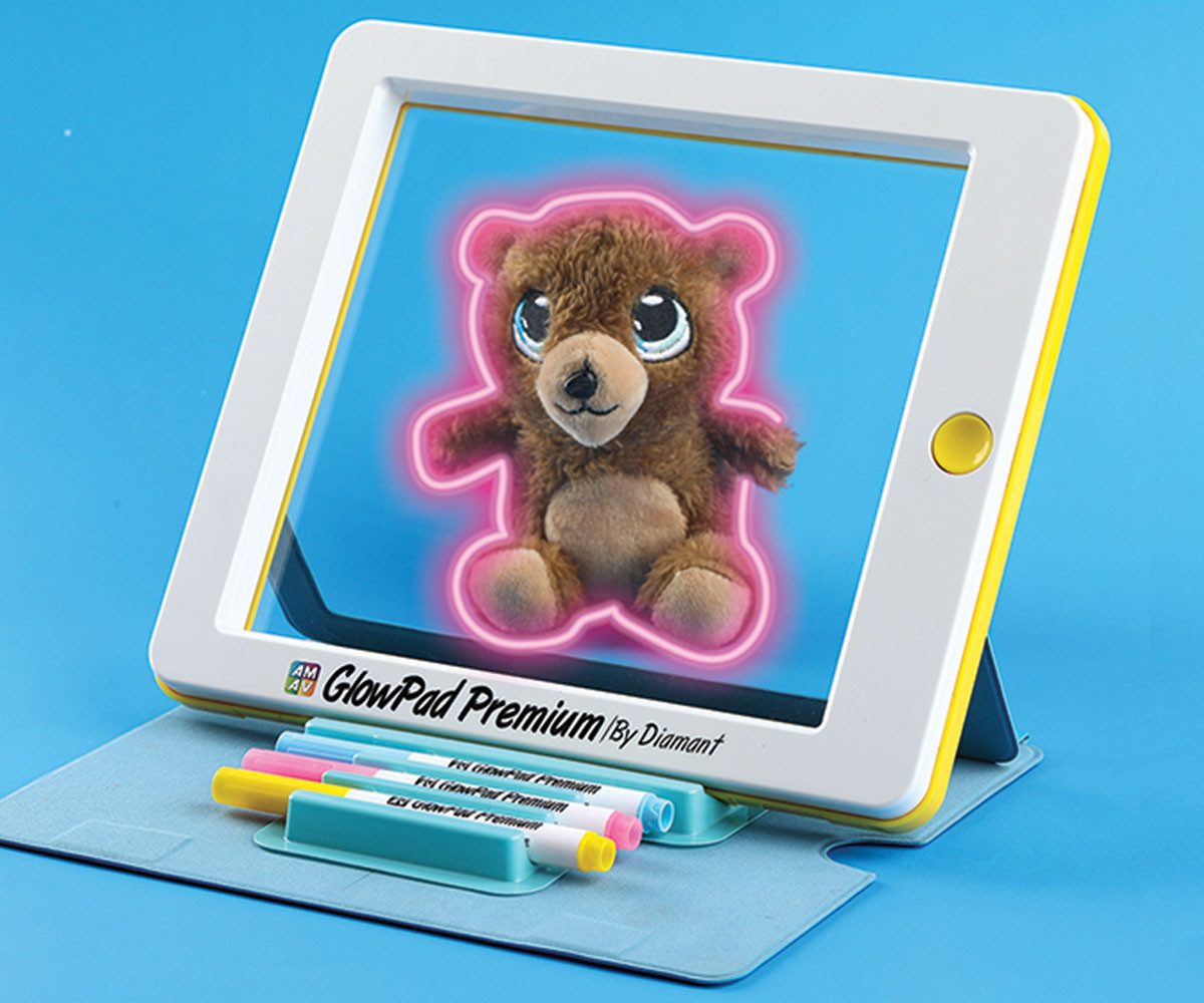 Детска Светеща дъска за рисуване Premium Glow Pad | КОМСЕД